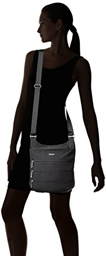 Baggallini unisex adult Big Zipper Travel Crossbody cross body handbags, Gray, One Size US