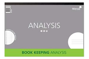 silvine a3 book keeping analysis pad, 80 pages printed 'analysis' 16 columns - ref a3a16