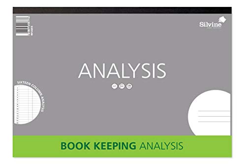 Silvine A3 Book Keeping Analysis Pad, 80 Pages Printed 'Analysis' 16 Columns - Ref A3A16