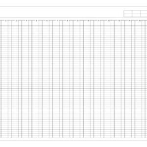 Silvine A3 Book Keeping Analysis Pad, 80 Pages Printed 'Analysis' 16 Columns - Ref A3A16