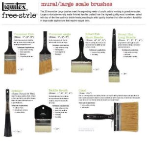 Liquitex 1300503 Professional Freestyle Large Scale Brush, Universal Angle 3-inch