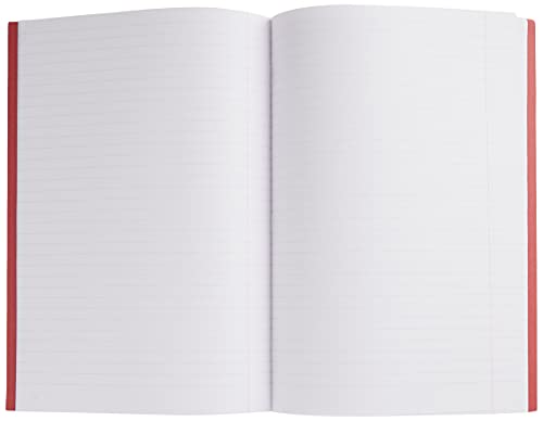 Silvine A4 Red Exercise Book, Lined With Margin - 80 Pages (Pack of 10)