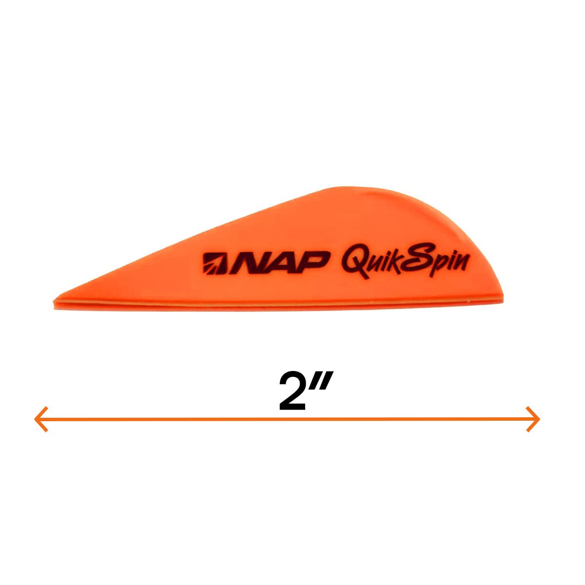 New Archery Products Bow Hunting Shooting Target Practice QuickSpin Plastic Arrow Fletching Vanes 2 Inch, Pack of 36, Orange