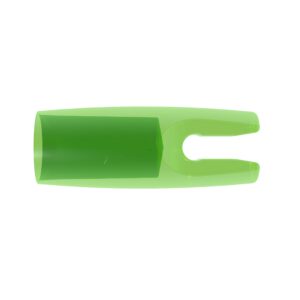 gold tip youth fiberglass nocks (pack of 12), flo green