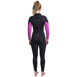 Trespass Aquaria Womens Neoprene Black Full Length Surf Swim Diving 5mm Wetsuit