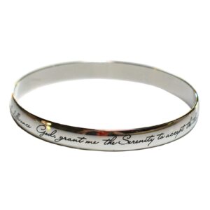 serenity prayer bangle serenity prayer bracelet fine discreet engraving for women