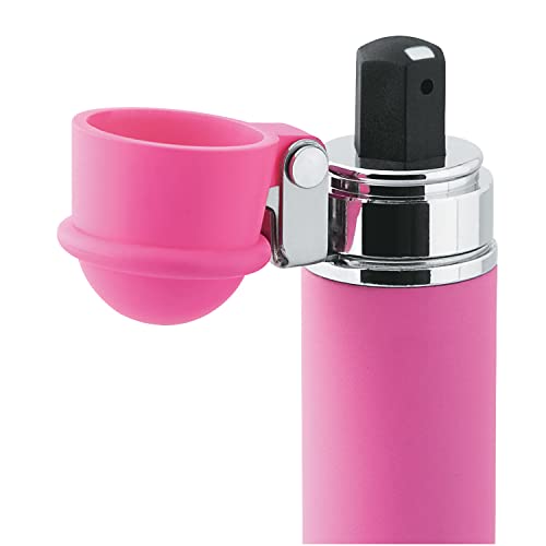 Mace Brand Mini Keychain Pepper Spray (Pink Hard Case) – Accurate 5’ Powerful Pepper Spray, Flip Top Safety Cap – Great for Self-Defense, Refillable with a Mace Refill Unit,Hot Pink