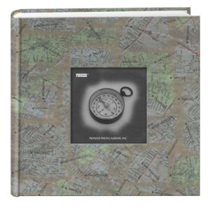 pioneer photo albums da-200map/cm 200-pocket photo album with printed travel design cover, city maps