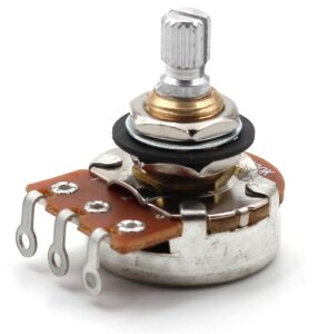 bourns guitar & amp potentiometer, 500k audio, knurled split shaft