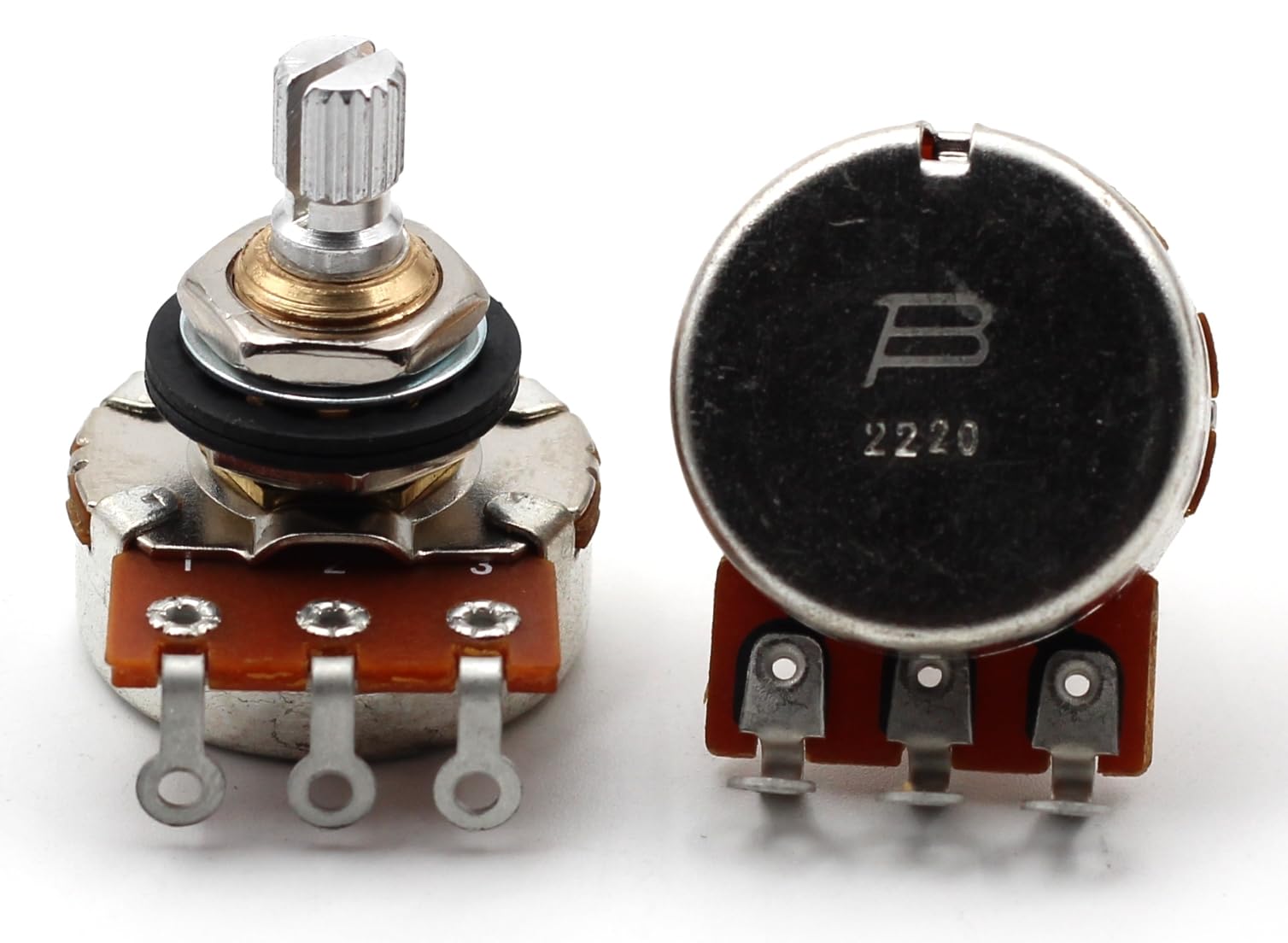 Bourns Guitar & Amp Potentiometer, 500K Audio, Knurled Split Shaft