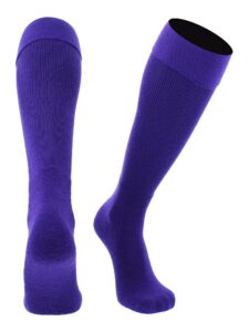 tck soccer socks multisport tube ms (purple, large)