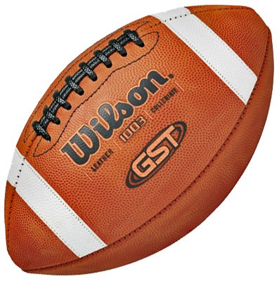 Wilson NCAA 1003 GST Leather Game Footballs TAN LEATHER OFFICIAL (SET OF 6)