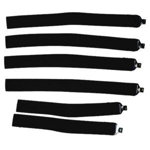 rawlings | catcher's leg guard straps | baseball/softball | set of 6 | black