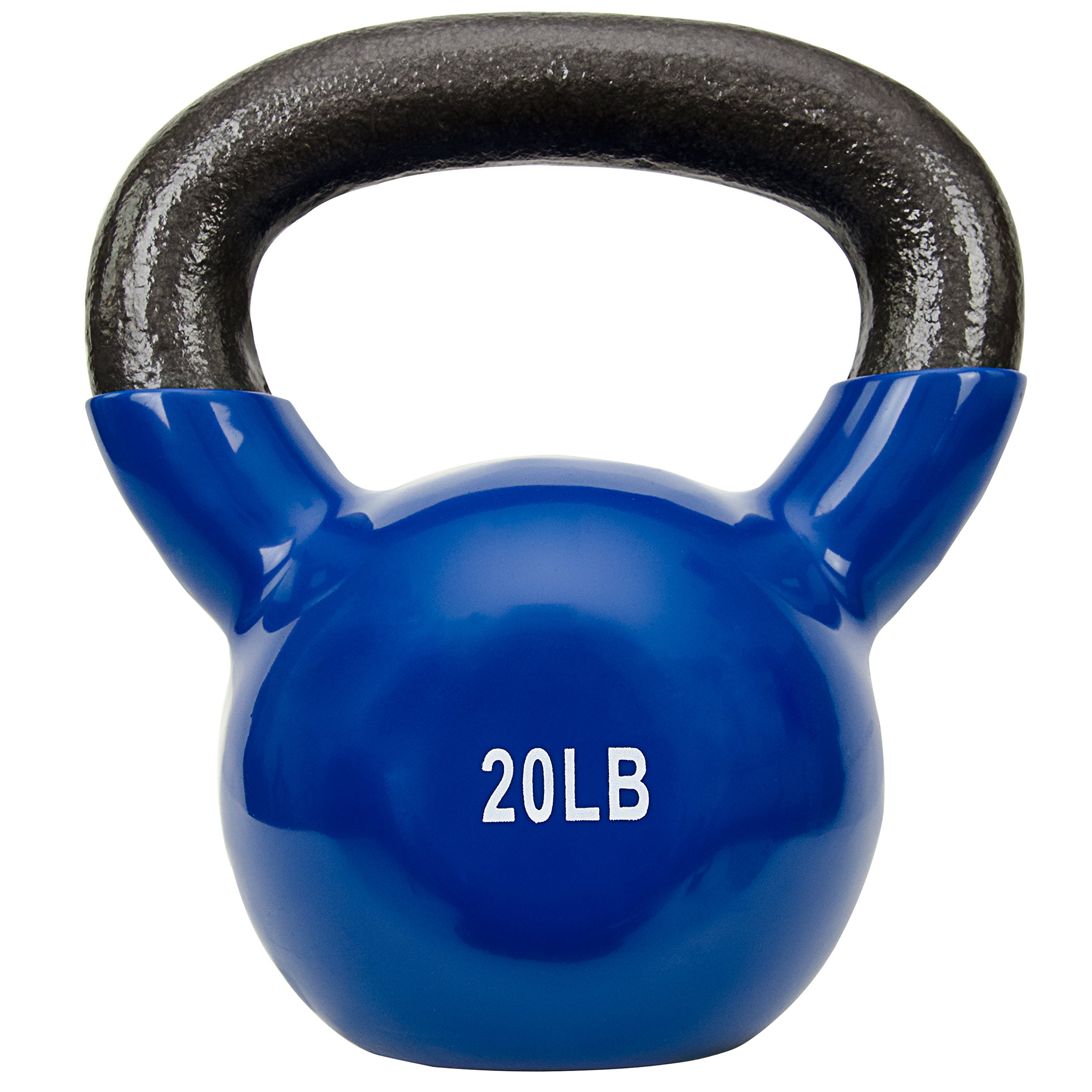 Sunny Health & Fitness Sunny Vinyl Coated Kettlebell (20-Pound)