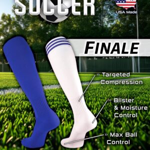 TCK Elite Finale Soccer Socks (Columbia Blue, Medium)