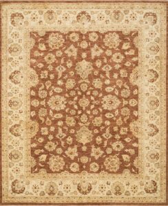 loloi majestic area rug, 4'-0" x 6'-0", rust/ivory