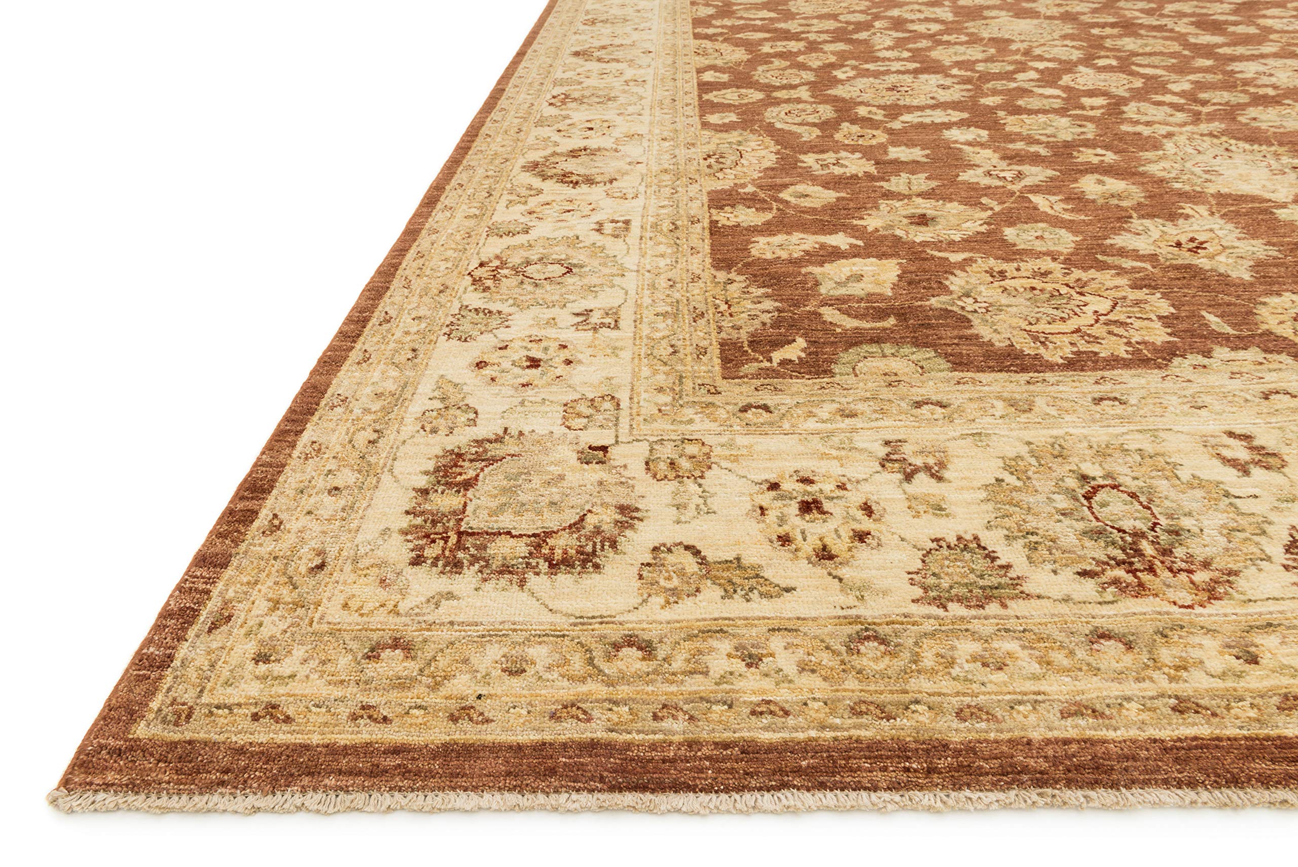 Loloi MAJESTIC Area Rug, 4'-0" x 6'-0", RUST/IVORY