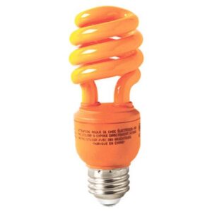 ge 78958 energy smart 13-watt spiral compact fluorescent bulb, orange