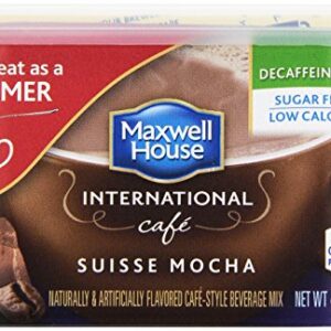 General Foods International Coffee Sugar Free Naturally Decaffeinated Suisse Mocha Coffee Drink Mix, 4 oz