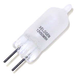 general 12506 1250x-h-f-gy6.35 12v 50w (gy6.35-1250xf) xelogen fr single ended halogen light bulb