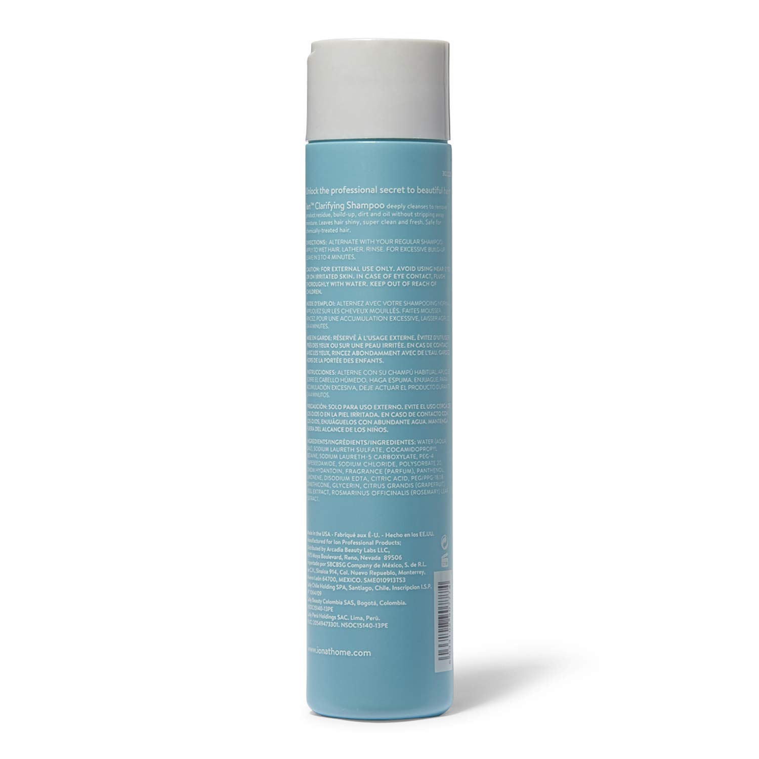 Ion Clarifying Shampoo, Removes Build-Up and Residue, Vegan, Safe for Chemically-Treated Hair