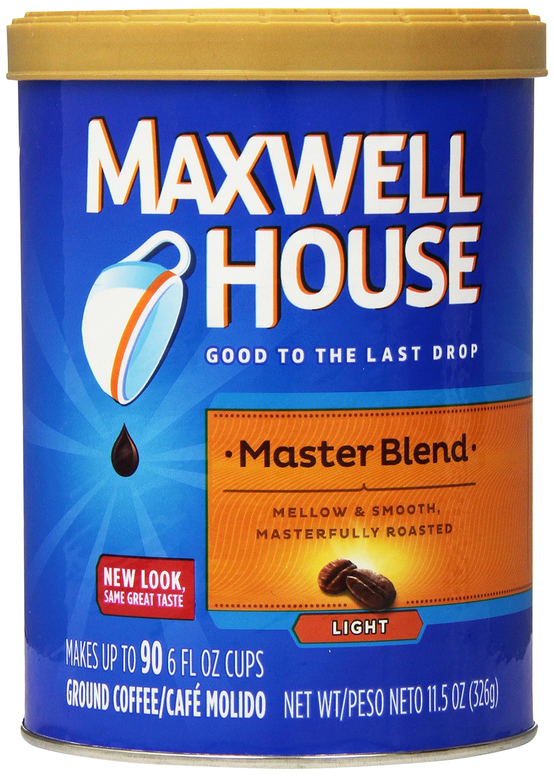 Maxwell House Master Blend Ground Coffee, 11.5-Ounce Cannister (Pack of 4)