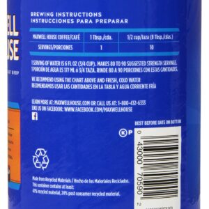 Maxwell House Master Blend Ground Coffee, 11.5-Ounce Cannister (Pack of 4)