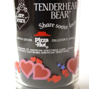 Care Bears TENDERHEART BEAR GLASS PIZZA HUT LIMITED EDITION 1983