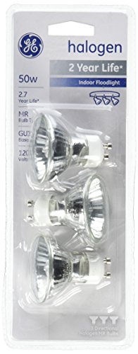 G E Lighting 81662 0 GE3PK50W QTZ Halo Light, 1 Count (Pack of 1)