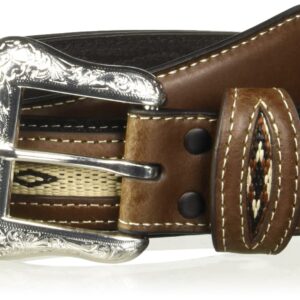 Nocona Belt Co. Men's Top Hand Black Middle Inlay, 40