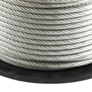 Forney 70453 Wire Rope, Vinyl Coated Aircraft Cable, 250-Feet-by-3/16-Inch thru 1/4-Inch