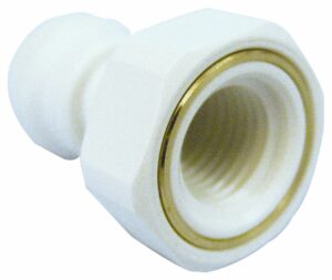 john guest speedfit pp450821w 1/4od by 1/8nptf female adapter, 10-pack