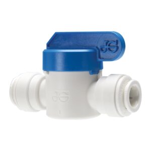 john guest speedfit 3/8 inch od straight shut off valve, push to connect plastic plumbing fitting, ppsv041212wp