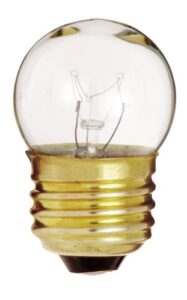 satco s3606 120v medium base 7.5-watt s11 incandescent lamp, clear