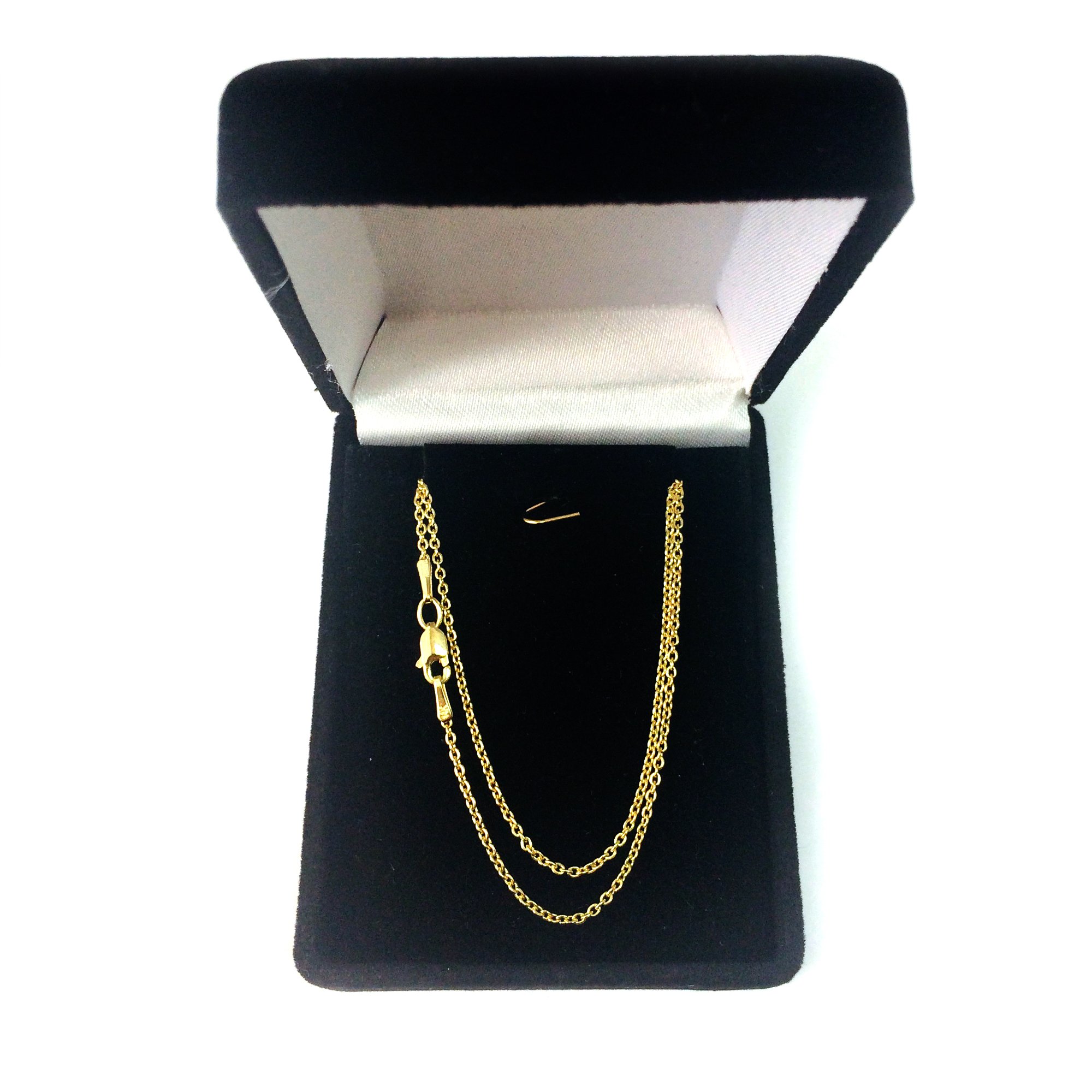 Jewelry Affairs 14k Yellow Real Gold Forsantina Chain Necklace, 1.5mm, 20"