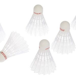 Carlton T-800 Badminton Shuttle, Medium Speed, White(Tube of 6 Shuttles)