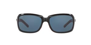 costa del mar woman sunglasses black coral frame, gray lenses, 64mm