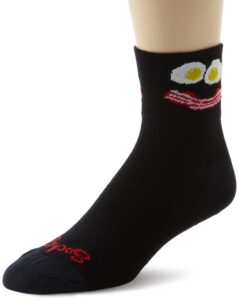 sockguy, men's classic socks - large/x-large, breakfast