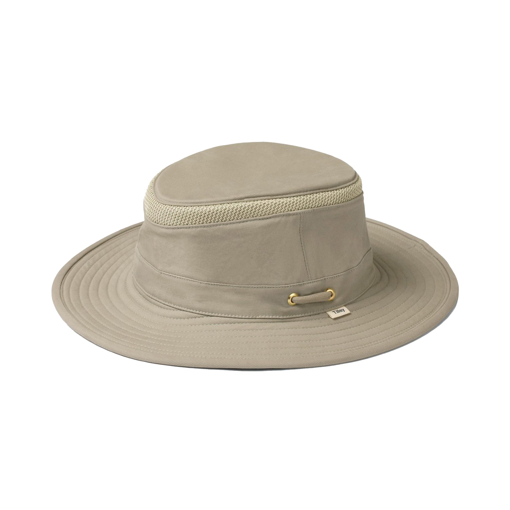 Tilley T5MO Organic Cotton Airflo Hat, Khaki With Olive Underbrim, 7 1/4