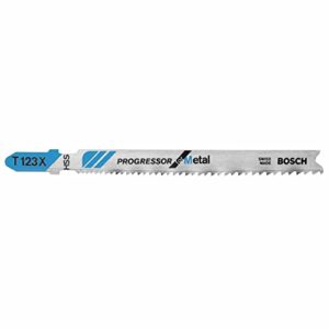 SEPTLS114T123X - Bosch Tool Corporation Bosch Power Tools Progressor Series T123X Jigsaw Blade for Metal - T123X