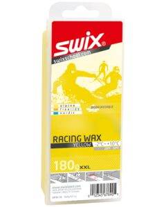 swix bio degradable ski/snowboard warmer conditions wax (180g bar), yellow, 7"x3"x2"