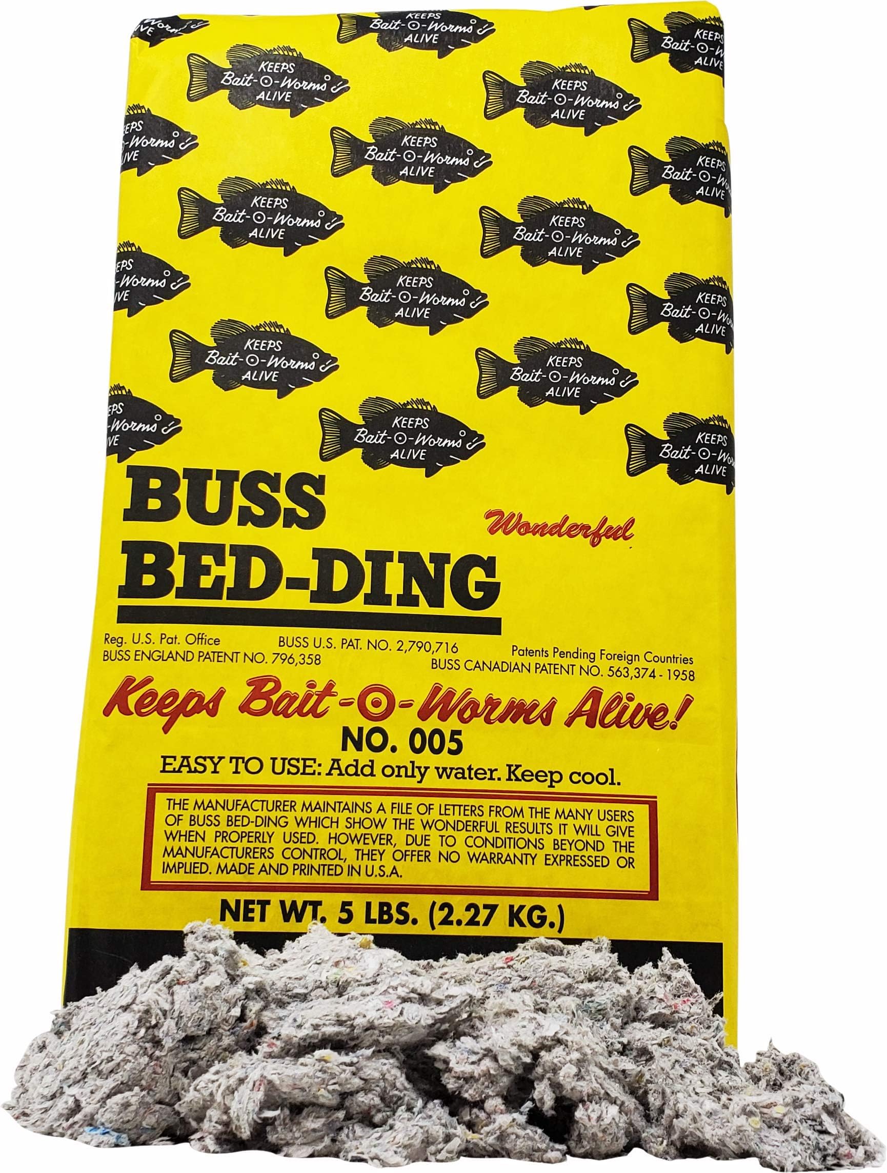 Magic Products Buss Worm Bedding, 5-Pound,black