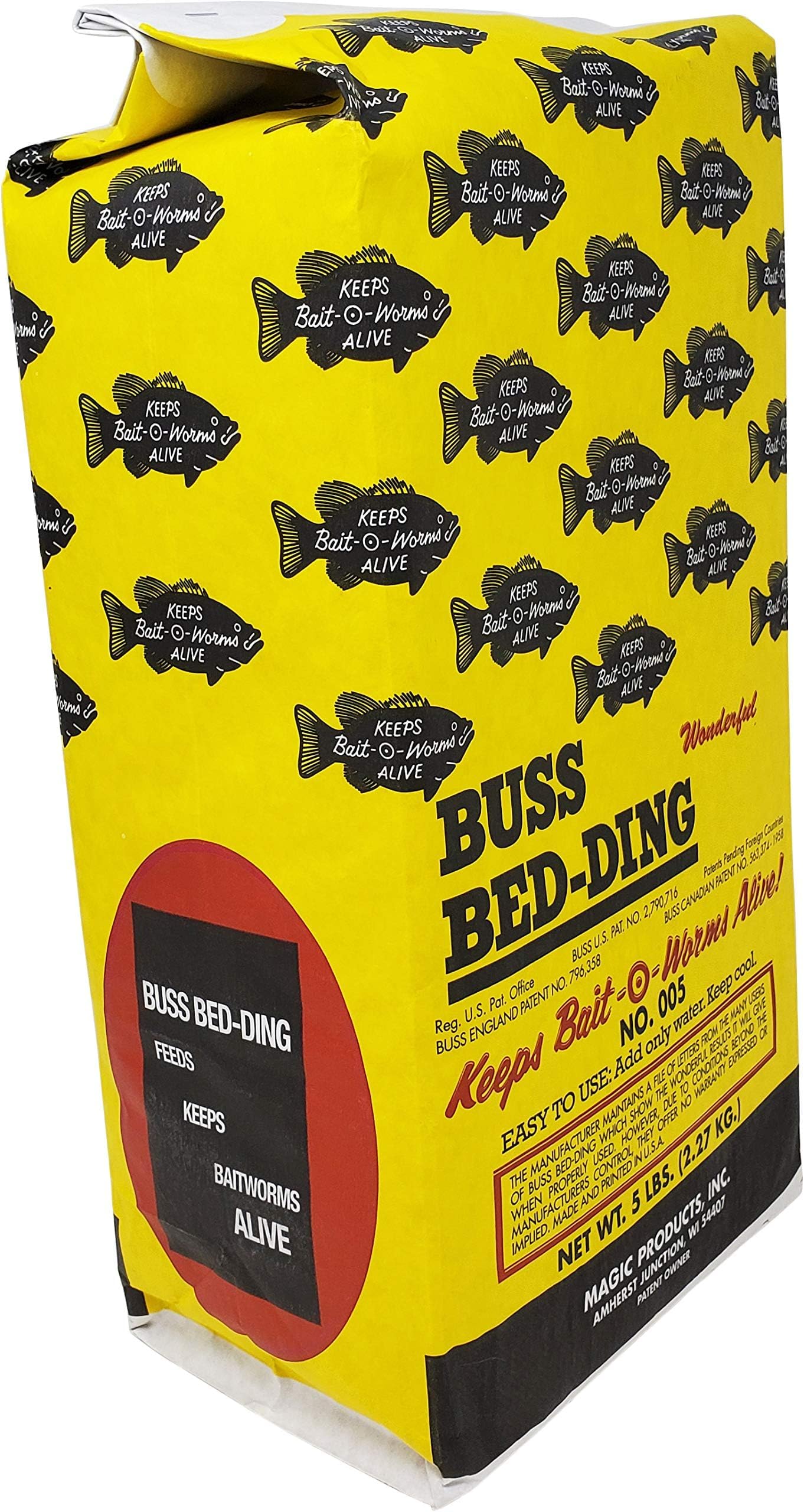 Magic Products Buss Worm Bedding, 5-Pound,black