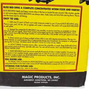 Magic Products Buss Worm Bedding, 5-Pound,black