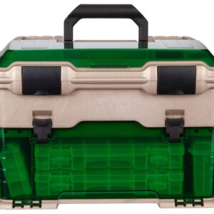 Flambeau Outdoors T5 Multiloader Tackle Box, Fishing Organizer with Tuff Tainer Boxes Included, Green/Gold