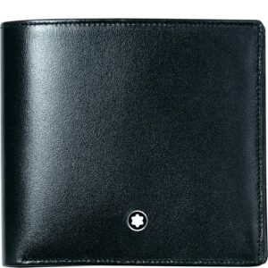 montblanc meisterstuck black leather wallet 7164