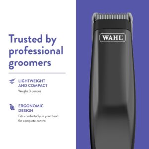 Wahl Professional Animal Super Pocket Pro Pet, Dog, & Cat Trimmer & Grooming Kit - Black Chrome