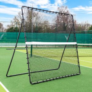 tennis rebound net trainer (9' x 7') - new and improved 2017 model [net world sports]