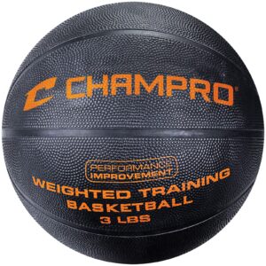 champro weighted basketball (black, regulation/3-pound)