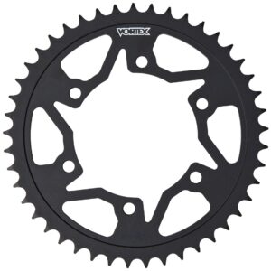 vortex 252s-43 black 43-tooth 525-pitch steel rear sprocket